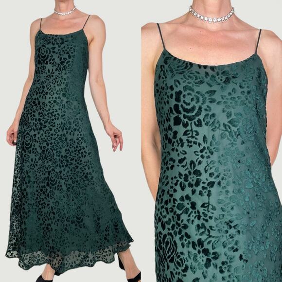 Moda International | Dresses | Moda International Velvet Floral Burnout ...